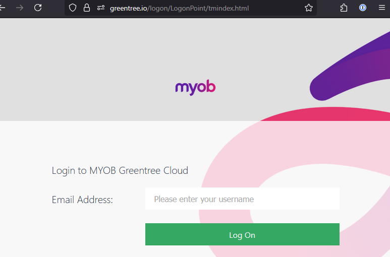 MYOB Greentree Cloud - Browser Login – MYOB Greentree Hosting